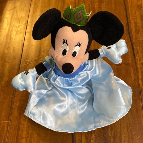 Disney | Toys | Disney Queen Minnie Mouse Plush In Blue Dress With ...